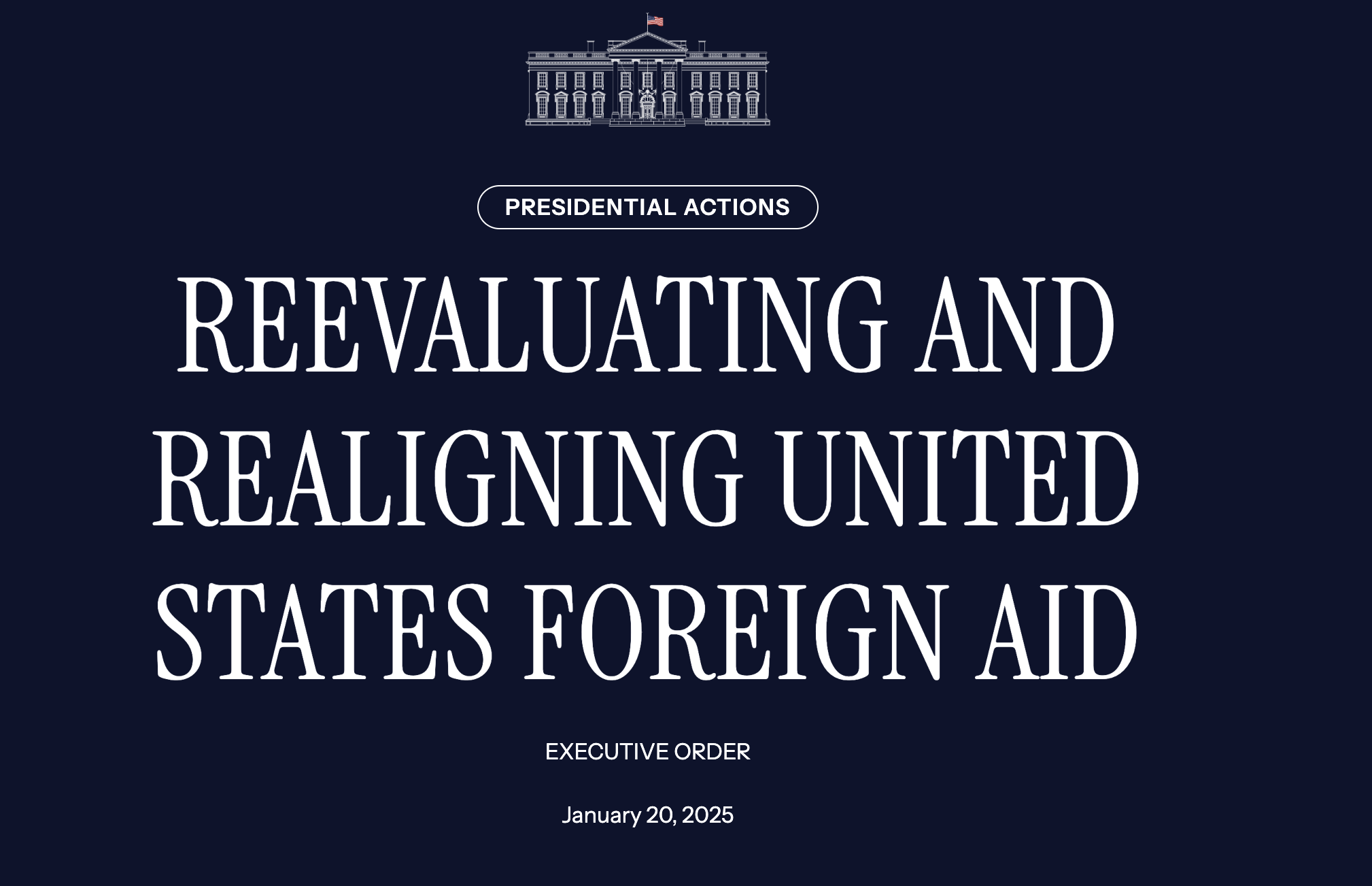 Trump Orders 90-Day Pause on 'Foreign Development Assistance' - News ...