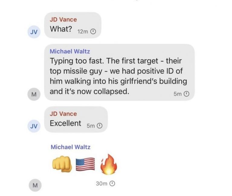 Full Signal Chat Reveals US Officials Celebrated Bombing a Residential ...